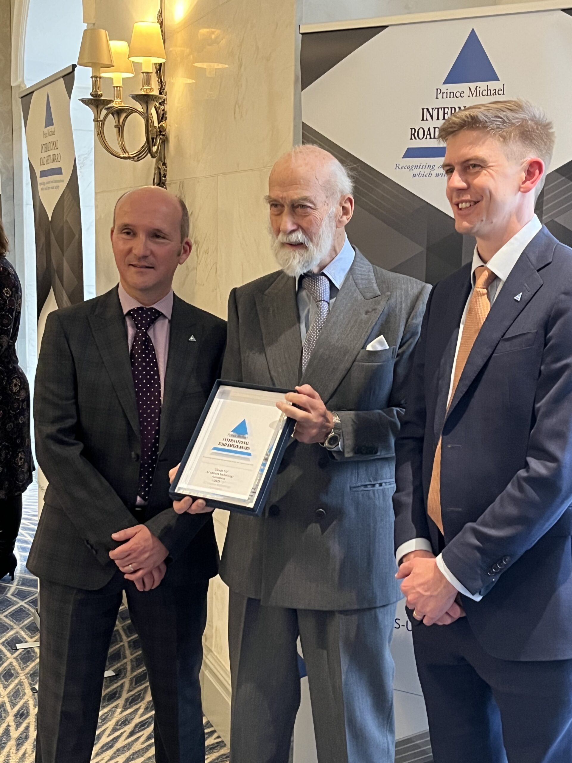 Acusensus honoured to receive Prince Michael International Road Safety ...